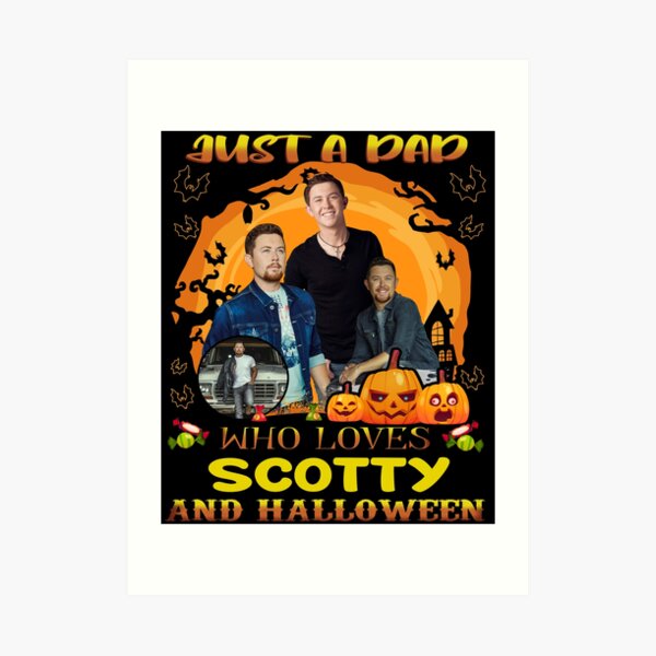 "Just A Dad Who Loves Scotty And Halloween" Art Print for Sale by ...