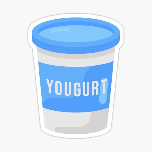 "greek yogurt" Sticker for Sale by AyahBaniMustafa | Redbubble