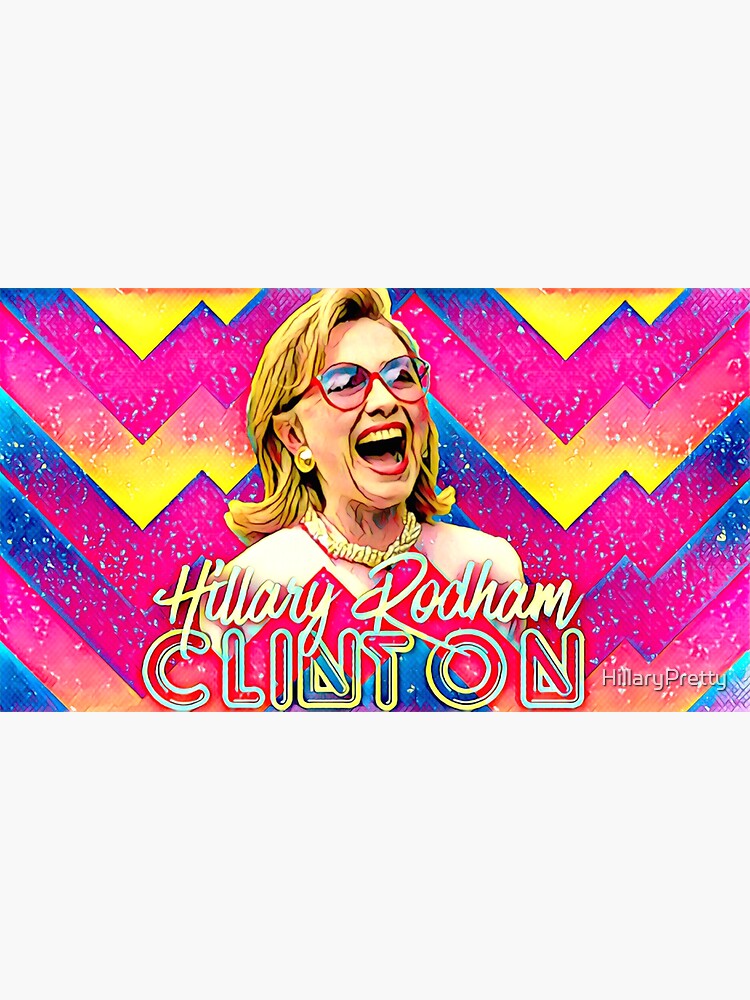 "Hillary Rodham Clinton Rocks 80s Flare" Sticker for Sale by ...