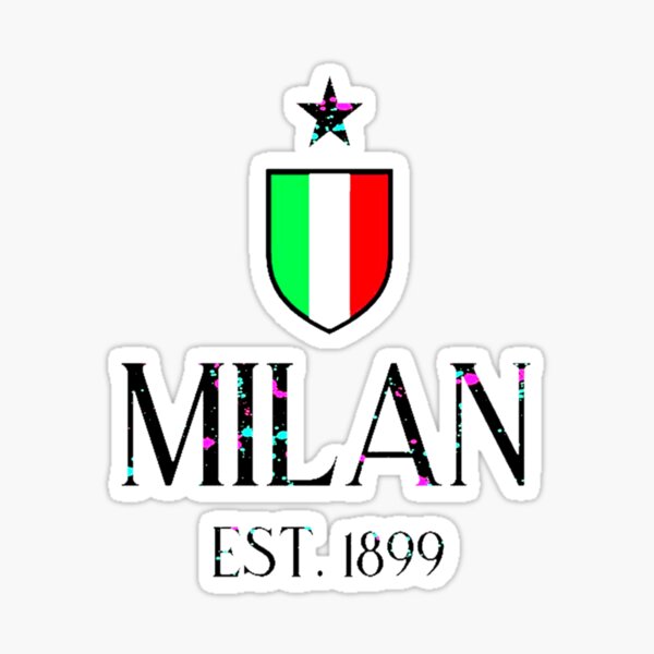 "Ac milan " Sticker for Sale by SHOPPRINTSCLUB | Redbubble