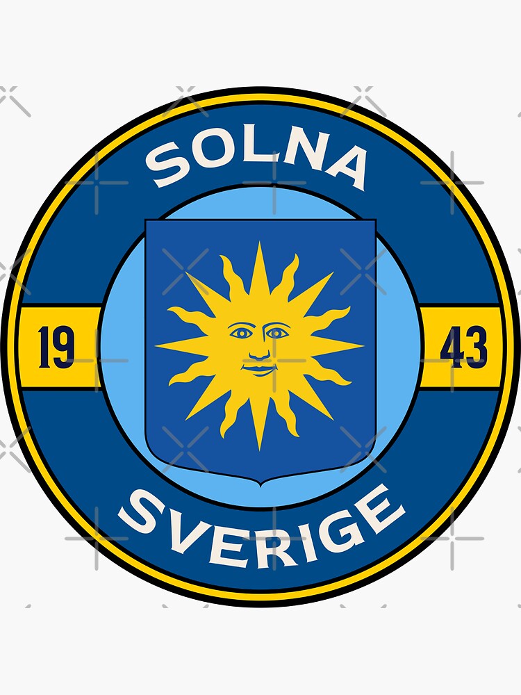 "Solna, Sverige - White font" Sticker for Sale by PosiDesigns | Redbubble