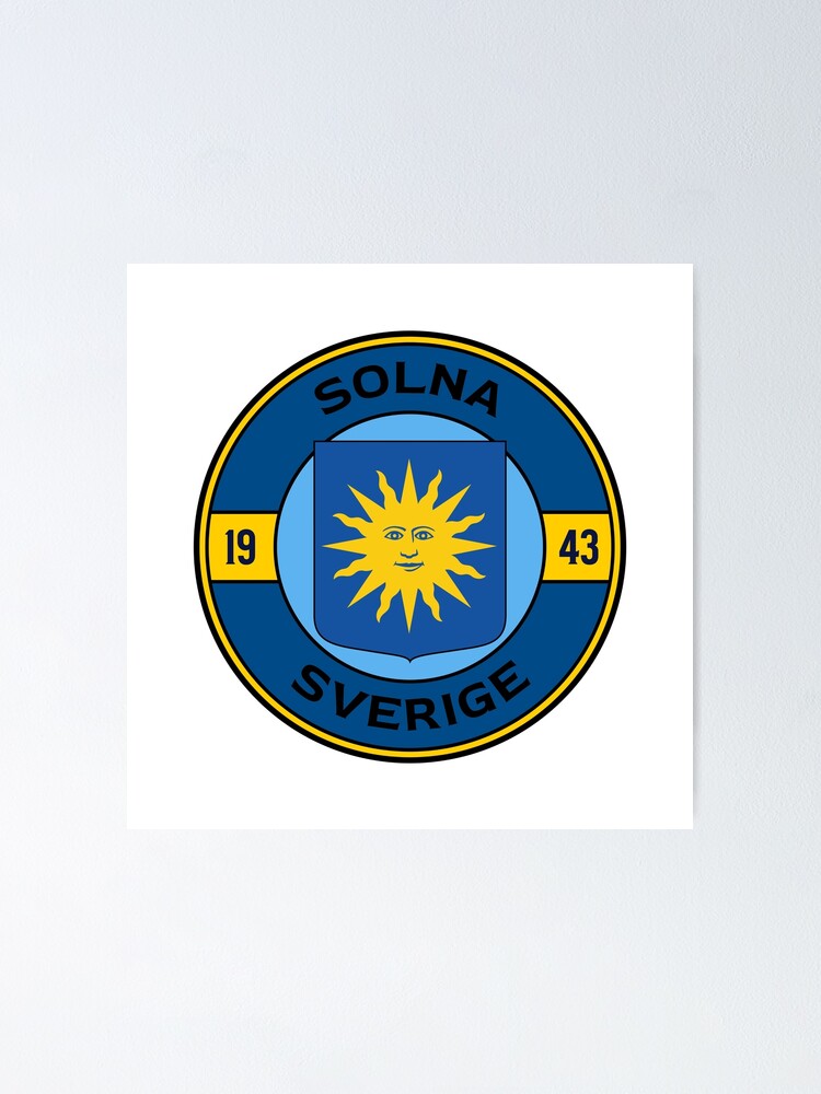 "Solna, Sverige - Black font" Poster for Sale by PosiDesigns | Redbubble