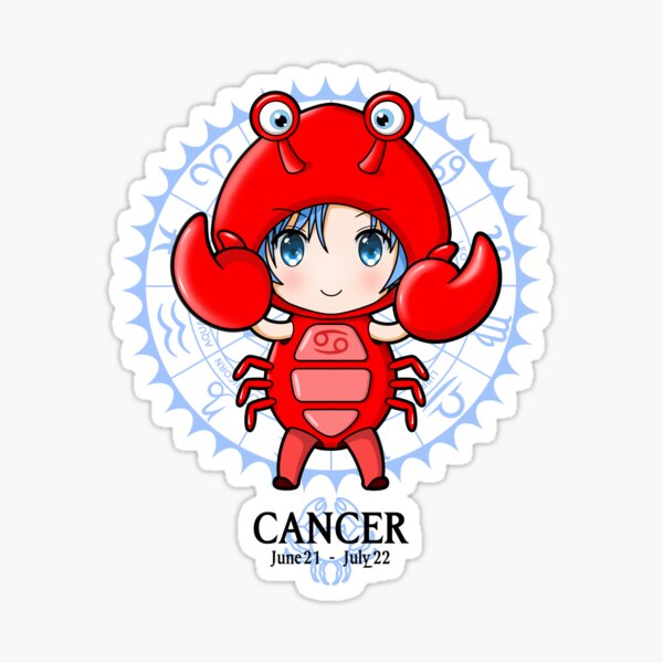 "Anime Astrology CANCER Zodiac Cosplayer" Sticker for Sale by ...