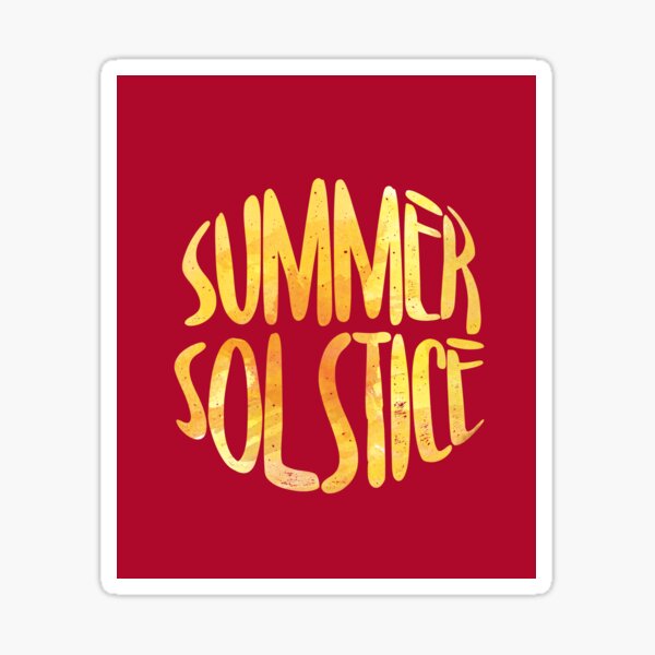 "Brightful Summer Solstice" Sticker by thewishdesigns | Redbubble