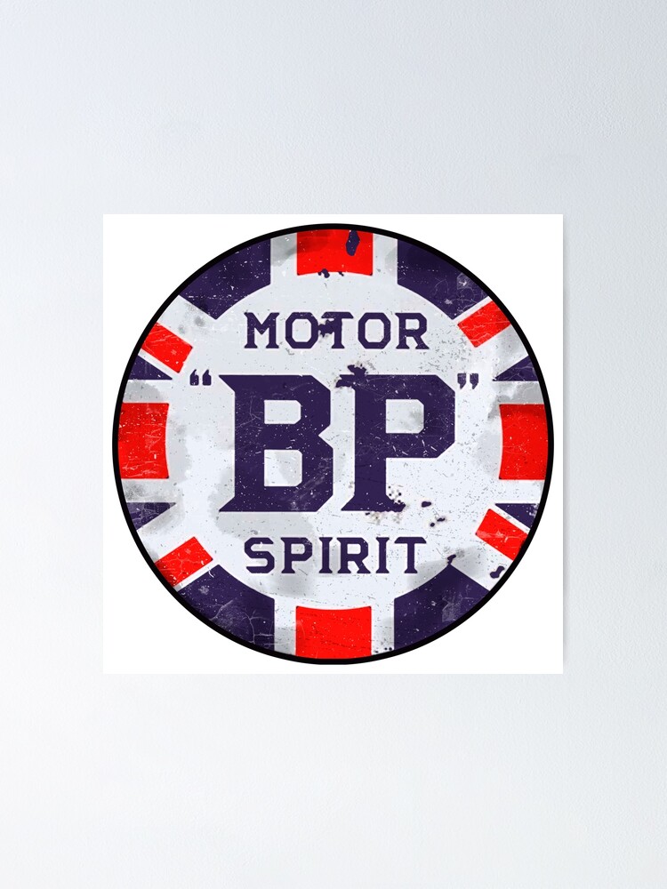 "BP Motor Spirit vintage sign" Poster for Sale by Ploxd | Redbubble