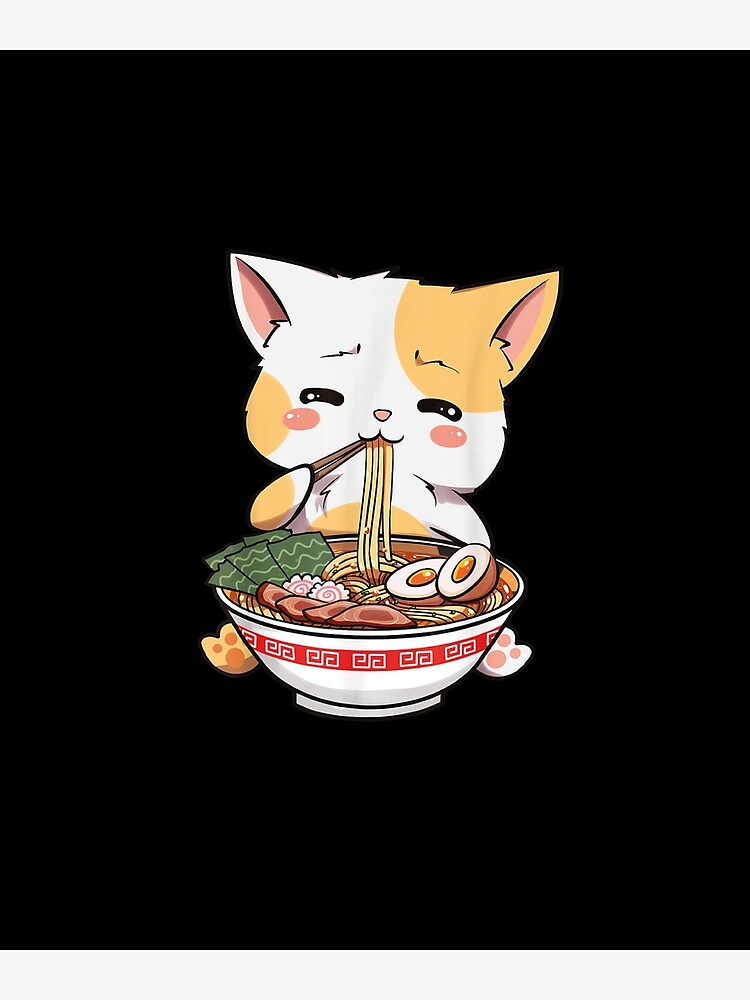 "Cute Cat Eating Ramen Cute Cat Eating Ramen Cute Cat Eating Ramen Cute ...