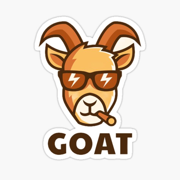 "GOAT" Sticker for Sale by setSTICKERS | Redbubble