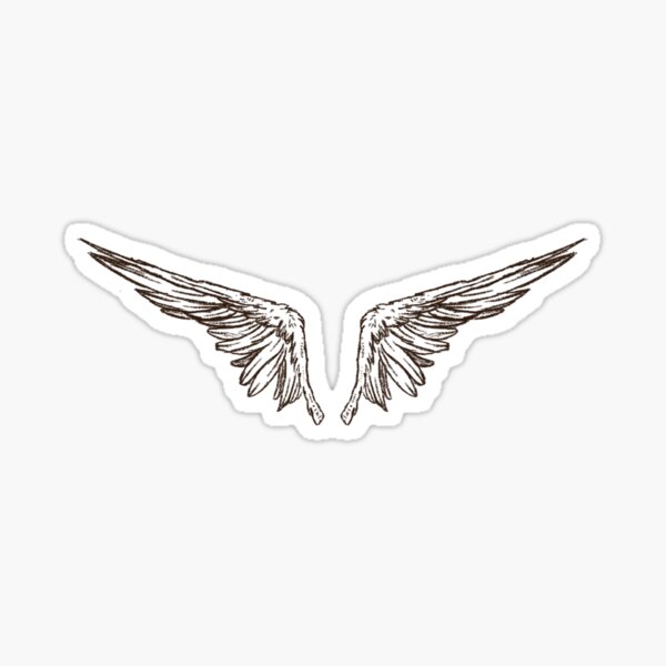 "Angel wings sticker " Sticker for Sale by DanaanArt111 | Redbubble
