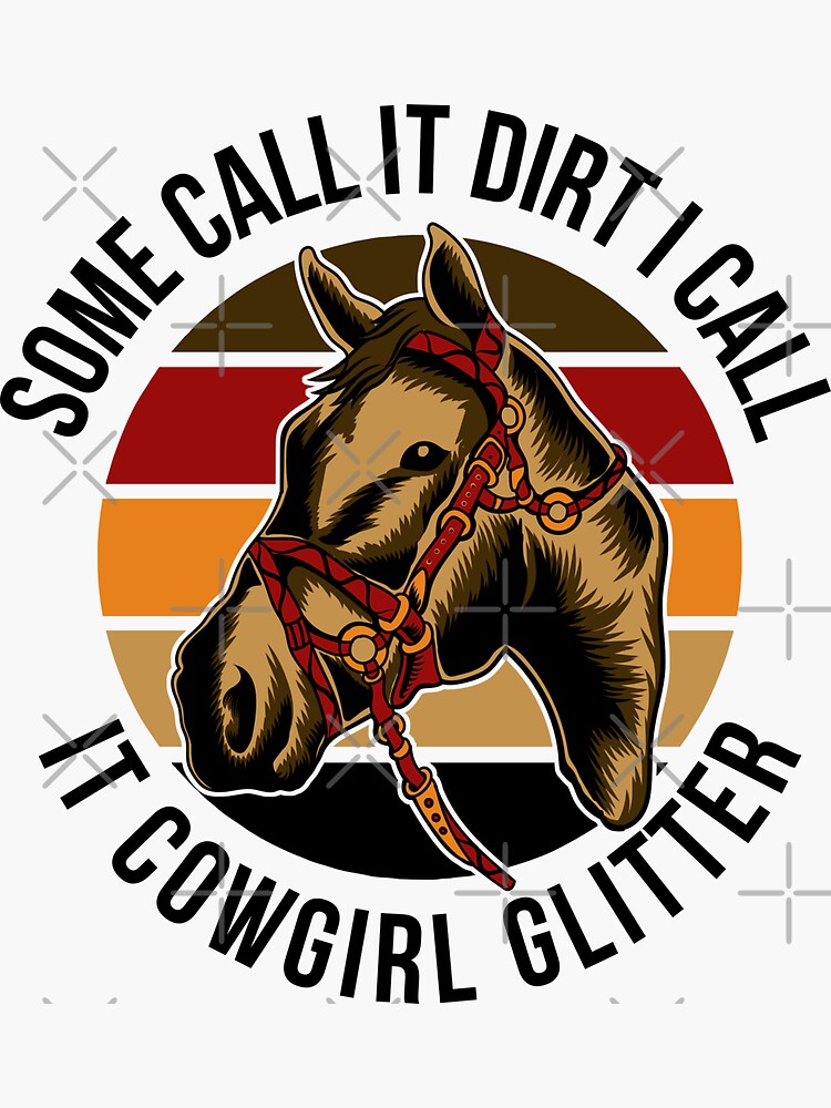 "Cow Girl Glitter Horse Rider Gift For Equestrians Stable Owners ...