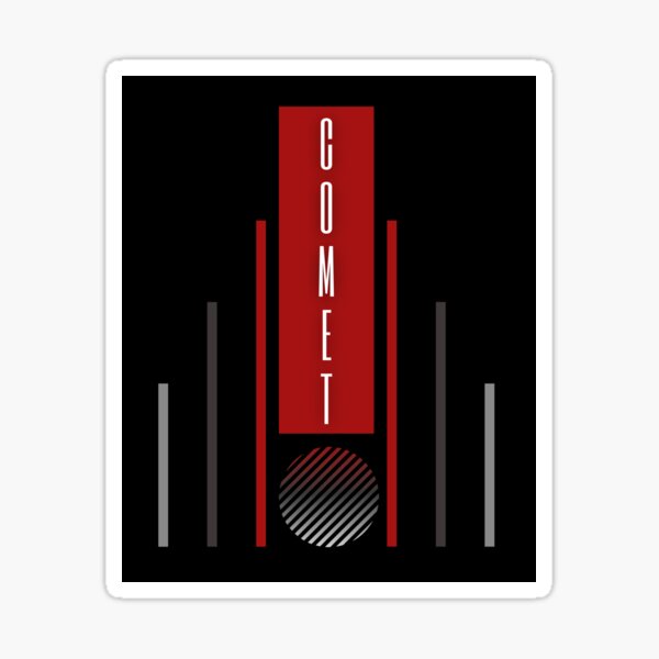 "COMET" Sticker for Sale by Migueman | Redbubble