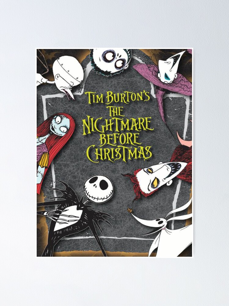 "Nightmare Before Christmas" Poster for Sale by fanartmikha | Redbubble