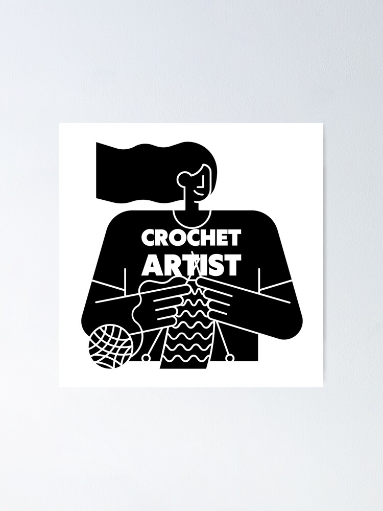 "Crochet Artist - Crochet Vector Art - Crocheting - Crocheter - Woman ...