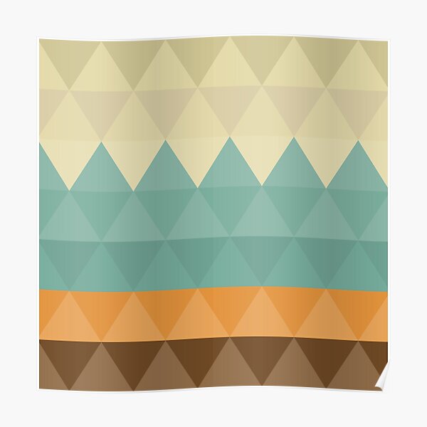 "Geometric triangle" Poster for Sale by FearthDesign | Redbubble