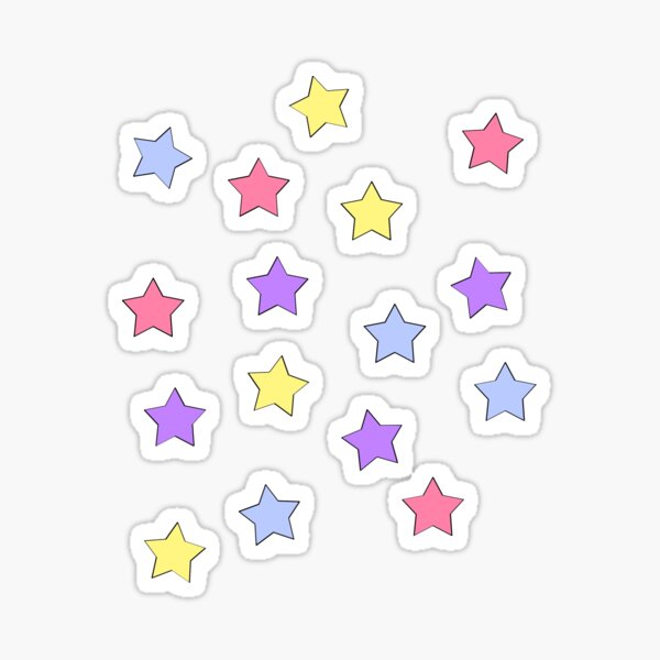 Retro Mini Star Pack Sticker For Sale By Jaustensoffice Redbubble