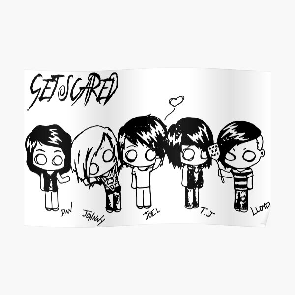 "Get Scared Band" Poster for Sale by MuchHmdn | Redbubble