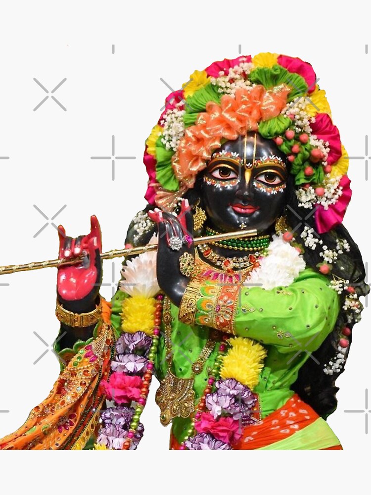 "Krishna | Vrindavan | iskcon deities" Sticker for Sale by Krishnavi ...