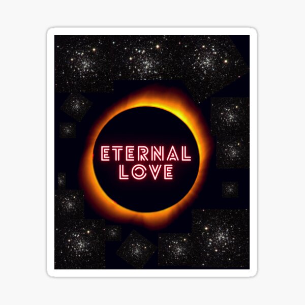 "Eternal love" Sticker for Sale by LIAFART | Redbubble