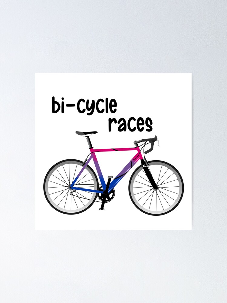 "BI-CYCLE RACES" Poster for Sale by pooja29 | Redbubble