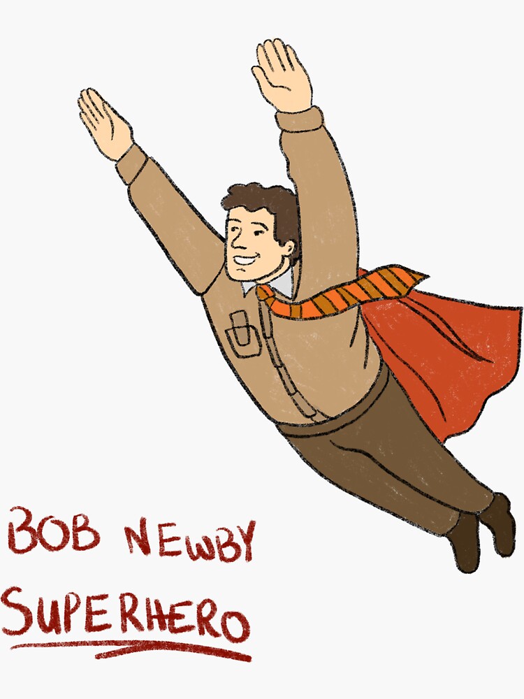 "Bob Newby Superhero" Sticker for Sale by jennashelley | Redbubble