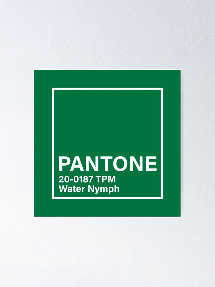 Póster «pantone 20-0187 TPM agua ninfa» de princessmi-com | Redbubble