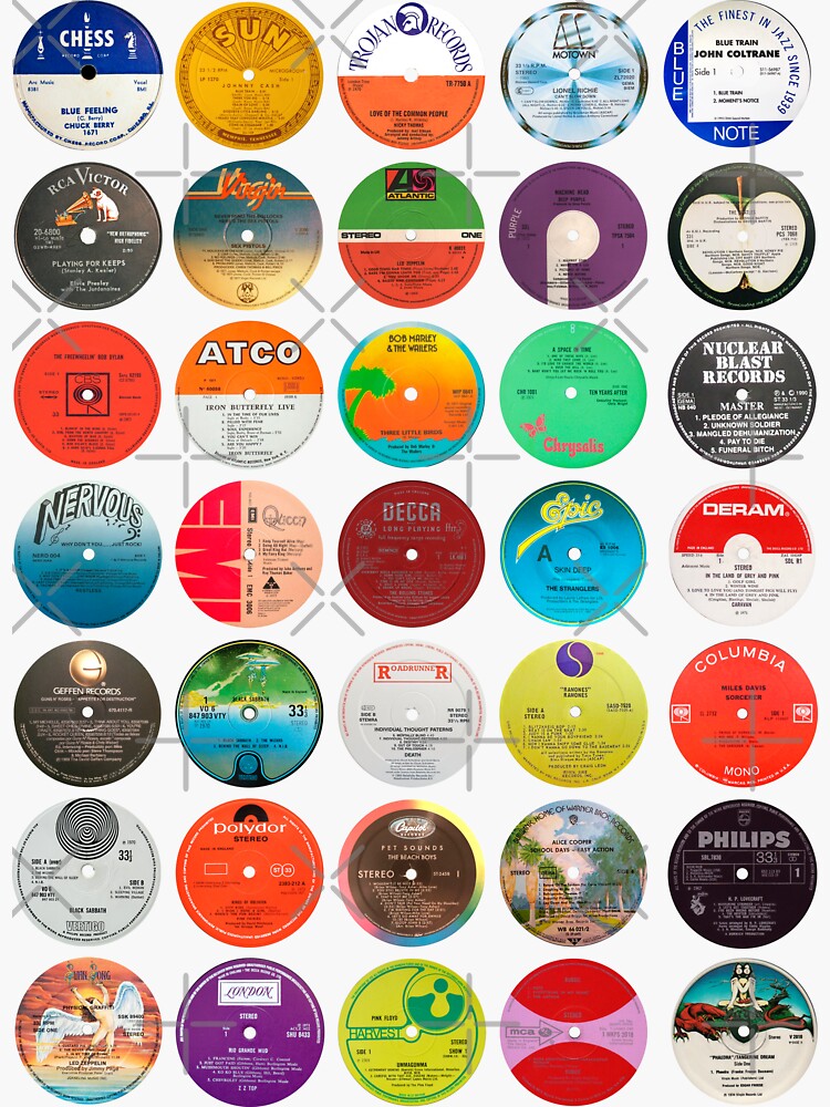 "Vinyl Labels - poster, print, canva, frame, t-shirts, stickers and ...