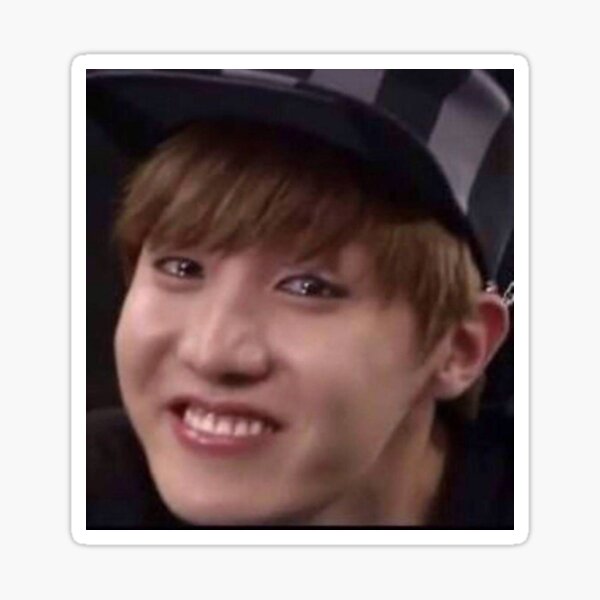 "j-hope kpop meme face" Sticker for Sale by johun335 | Redbubble