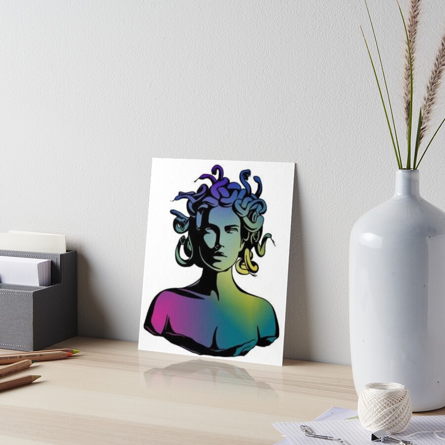 " MEDUSA Greek Mythologie " Art Board Print for Sale by mrwane | Redbubble