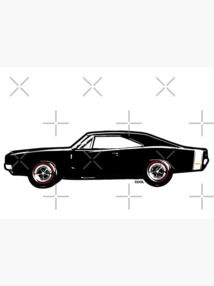 Cool Muscle Car Drawings Side View
