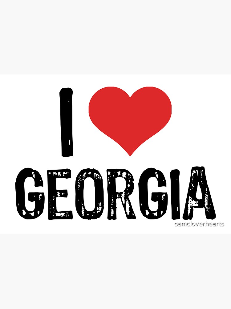 "I Love Georgia" Sticker for Sale by samcloverhearts | Redbubble