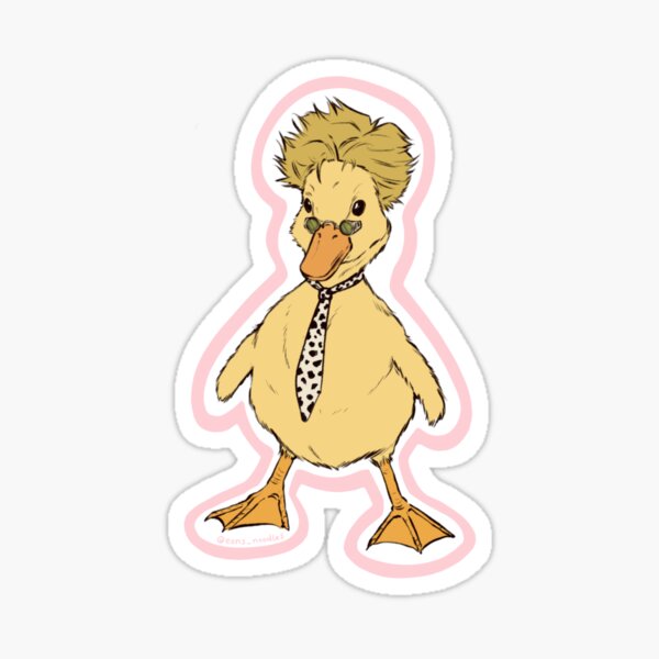 "Fuzzy Duck (Nanami)" Sticker for Sale by eons-noodles | Redbubble