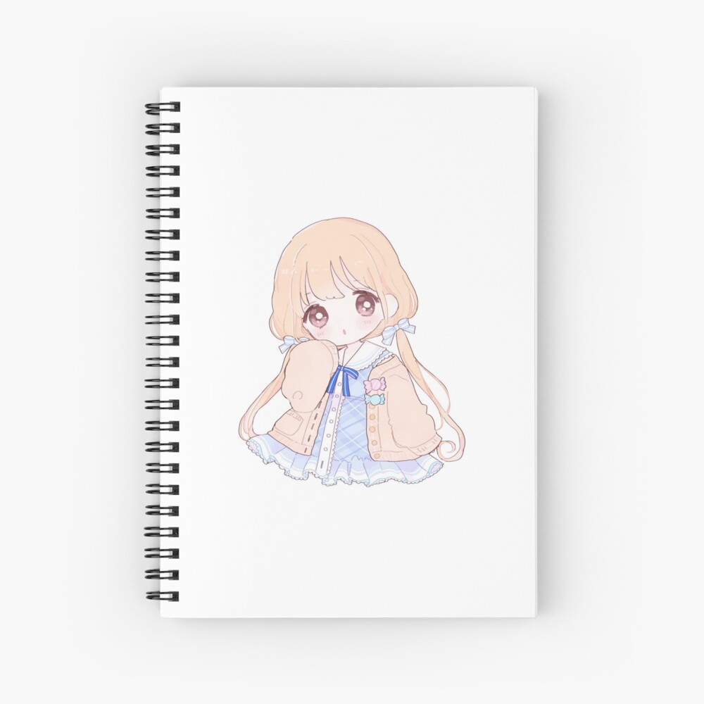 "Cute Little Anime Girl - anime princess" Spiral Notebook for Sale by ...
