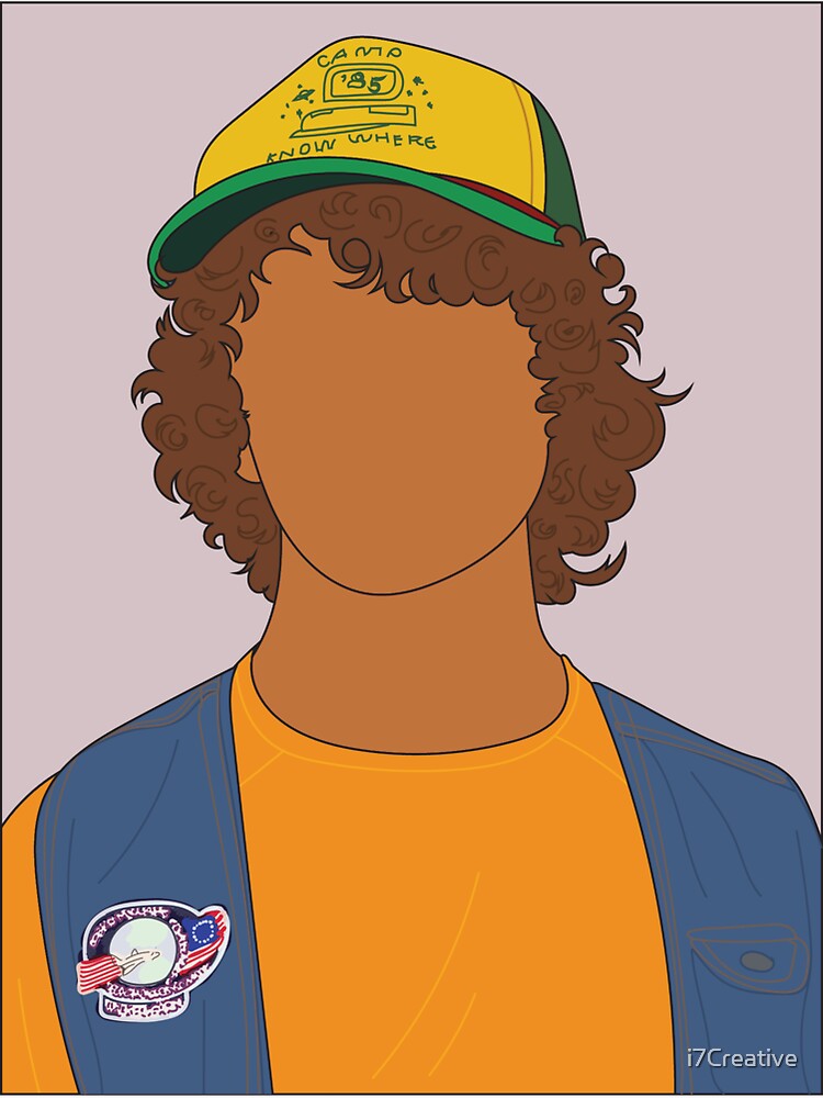 "Minimal Dustin Illustration " Sticker for Sale by i7Creative | Redbubble