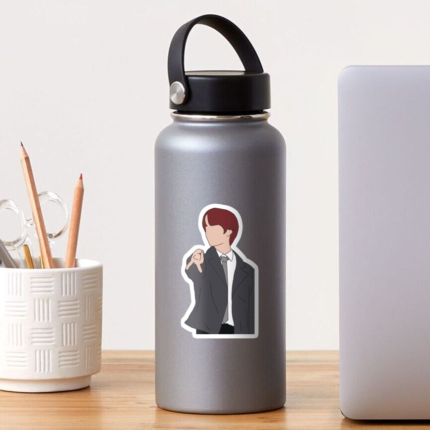 "Beomgyu gyaru peace sign" Sticker by Maleenart | Redbubble