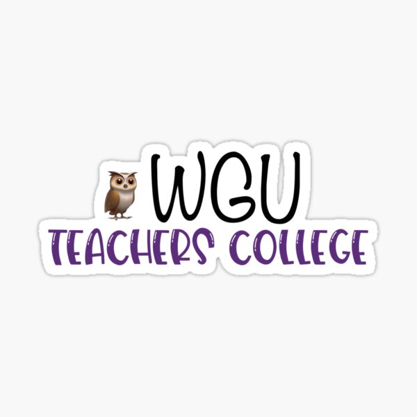 "WGU Teachers College - purple owl" Sticker by Pixibliss21 | Redbubble
