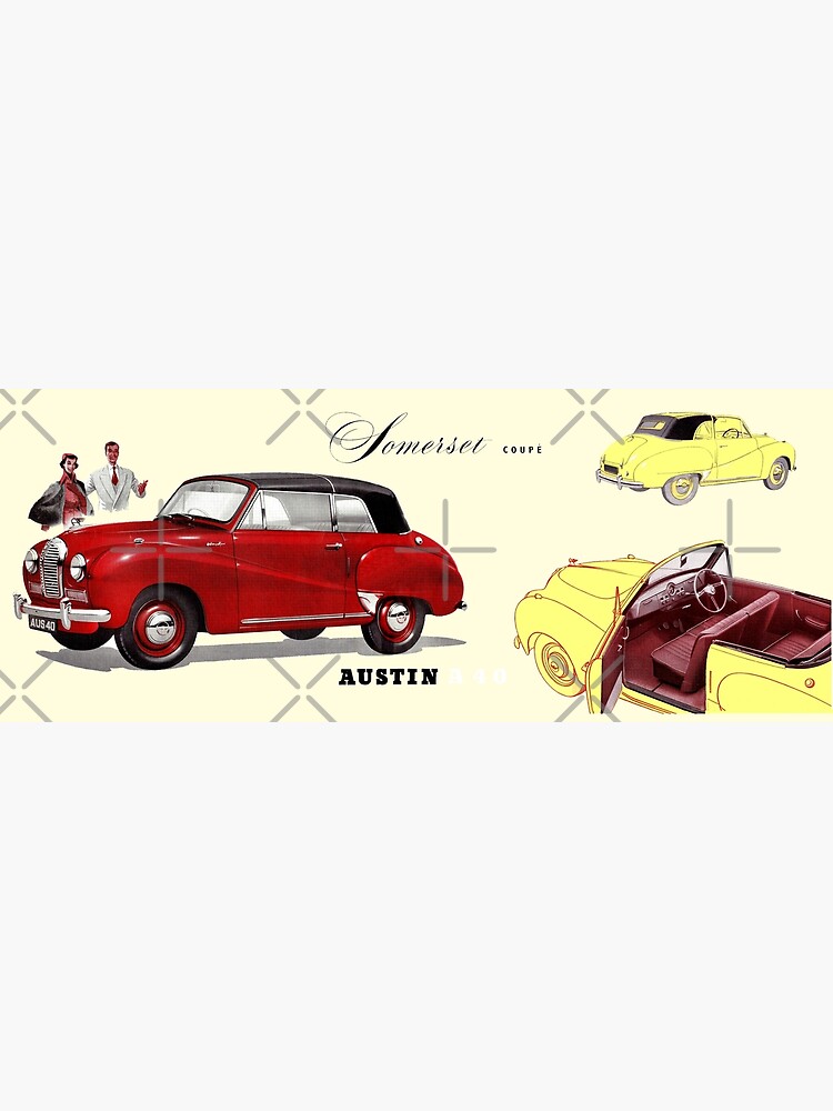 "1950 AUSTIN A40 SOMERSET CONVERTIBLE - BROCHURE" Poster for Sale by ...