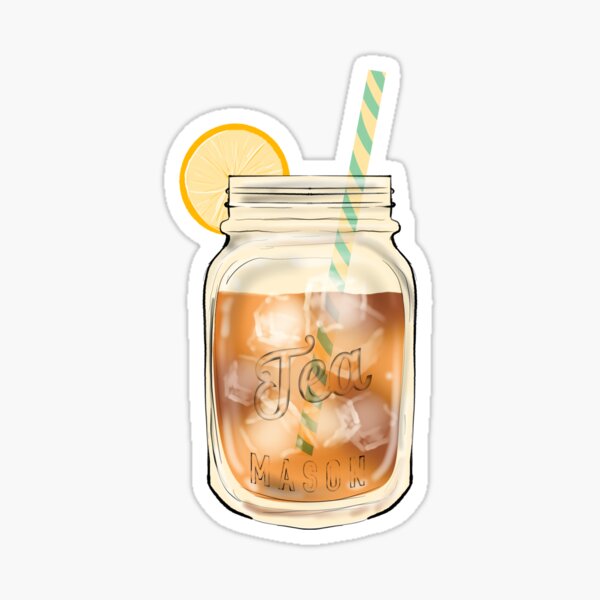 "Mason Jar’s sweet tea " Sticker for Sale by Heather Hinson | Redbubble