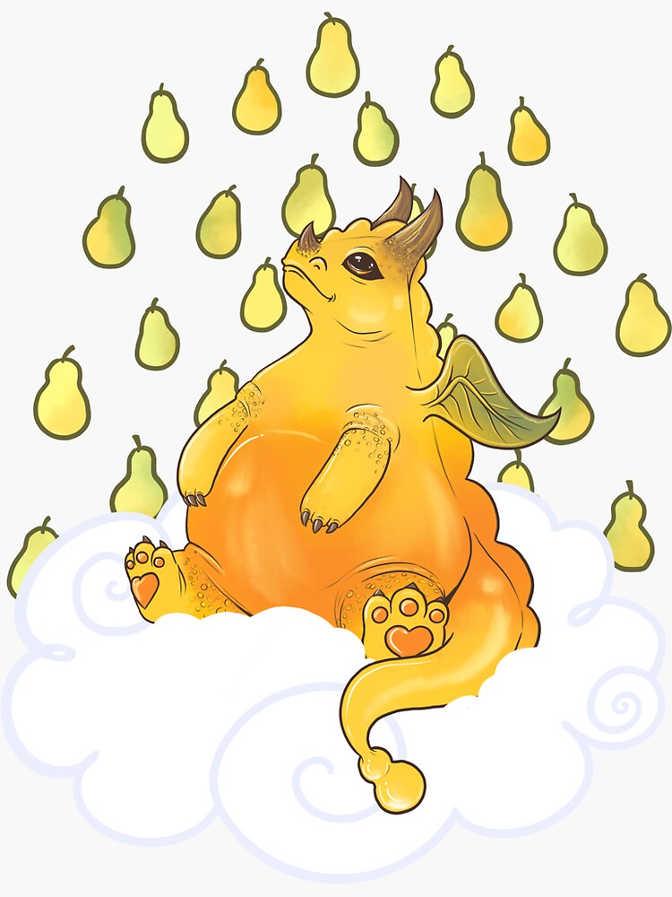 "Gideon the Pear Jub " Sticker for Sale by BabyBekahDraws | Redbubble