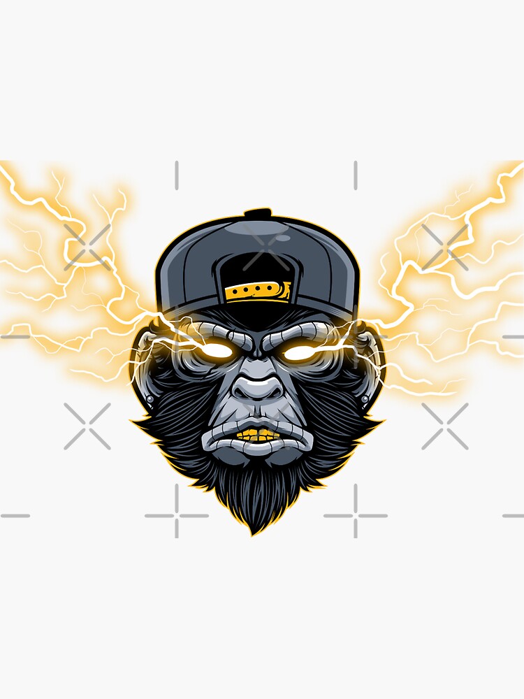 "ELECTRIC KING" Sticker for Sale by abiidesign | Redbubble