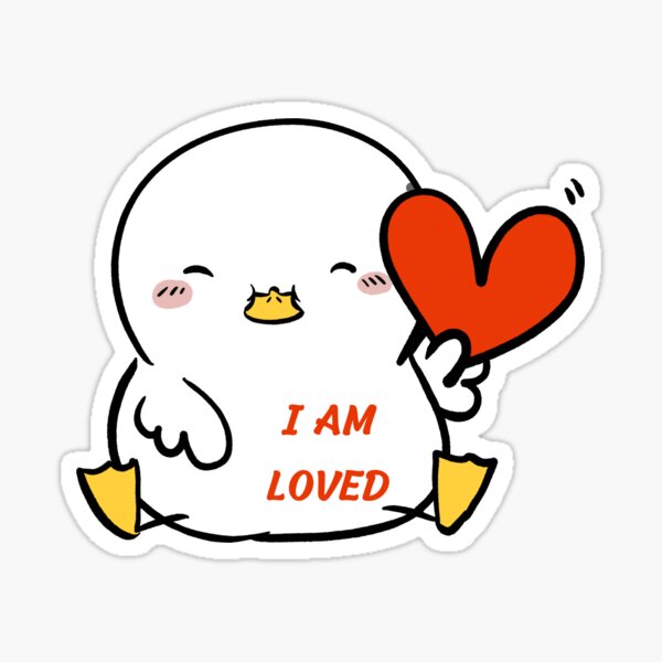 "I AM LOVED" Sticker for Sale by IsaCria | Redbubble