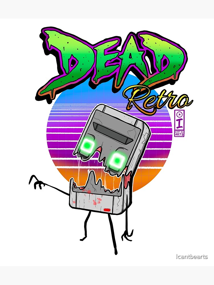 " Dead retro zombie snes" Poster for Sale by Icantbearts | Redbubble