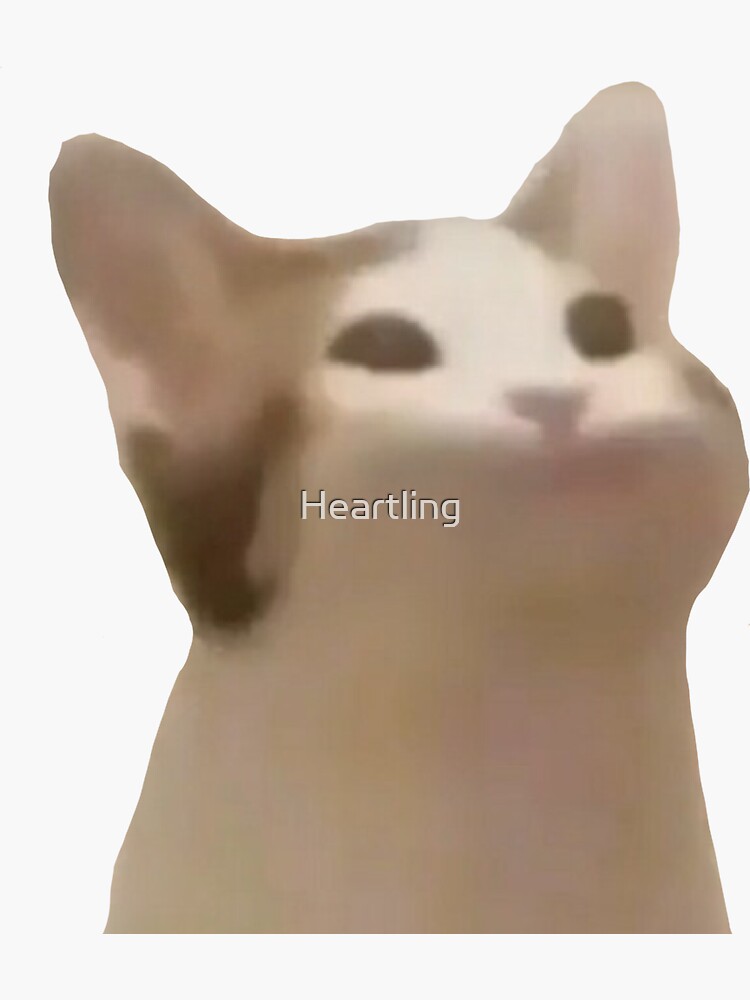 "Pop cat meme" Sticker for Sale by Heartling | Redbubble