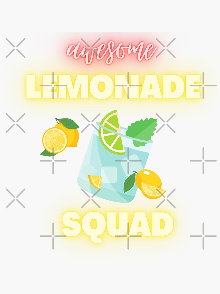 "Awesome Lemonade Squad - Funny Lemonade Quotes - Funny Graphic T-Shirt ...