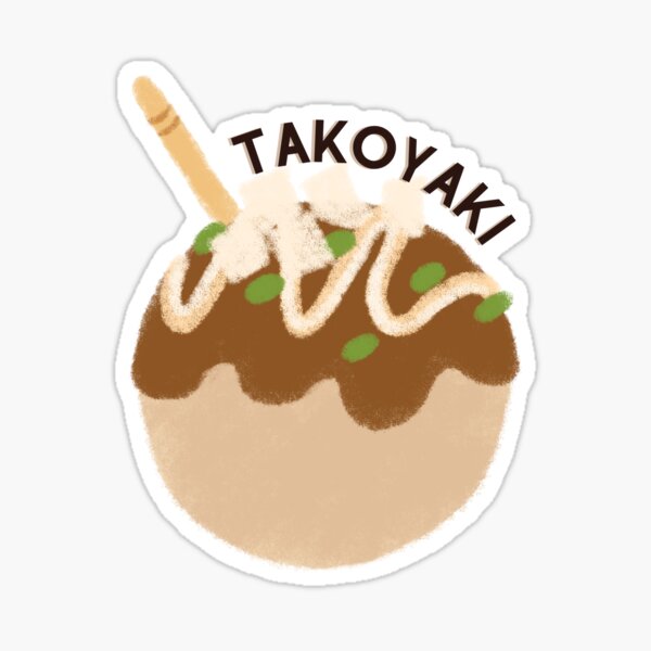 "Kawaii takoyaki cute japanese food vintage" Sticker for Sale by PASTEL ...