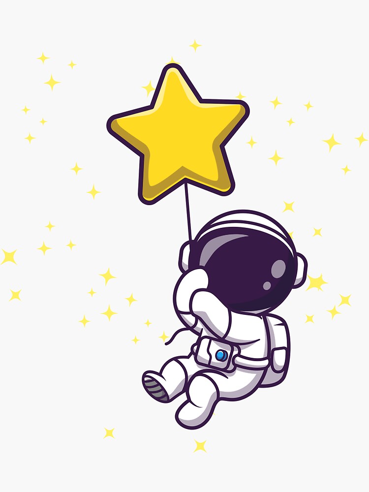 "Little Space Man" Sticker for Sale by antevasinart | Redbubble