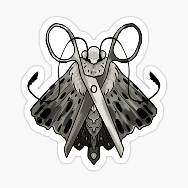 "The Moth" Sticker for Sale by nestgoblin | Redbubble