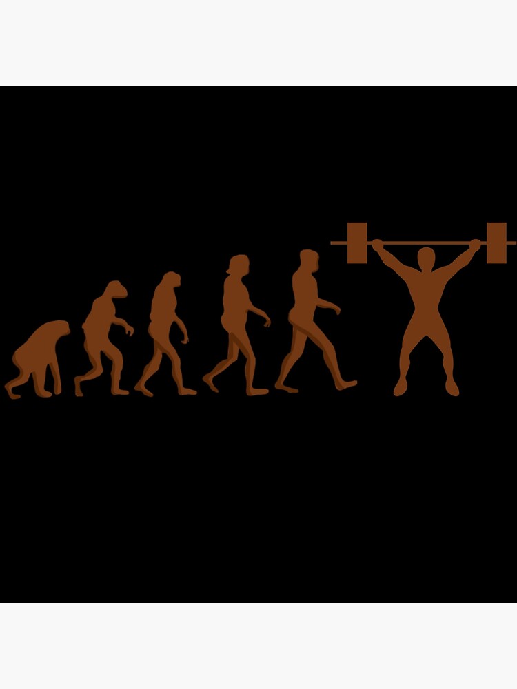"The Evolution Gym Motivation Bodybuilder Weightlifting Fitness " Art ...