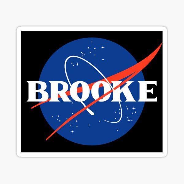 "Space Brooke" Sticker for Sale by BojanglerGTX | Redbubble