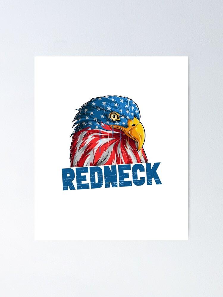 "Redneck USA Funny Fourth of July 4th Bald Eagle Stars and Stripes ...