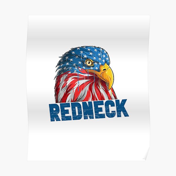 "Redneck USA Funny Fourth of July 4th Bald Eagle Stars and Stripes ...