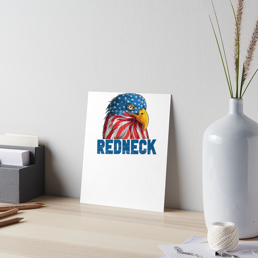 "Redneck USA Funny Fourth of July 4th Bald Eagle Stars and Stripes ...